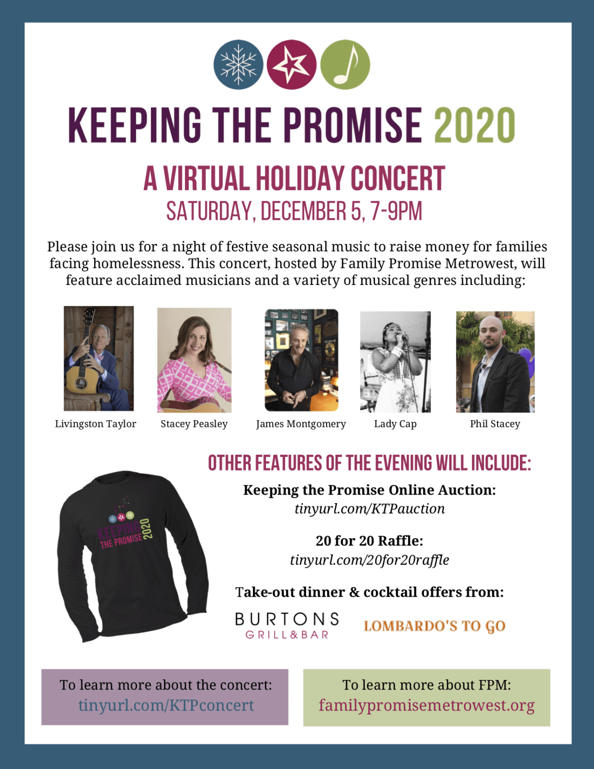 Family Promise to host concert on December 5, 2020, 7:00 p.m. - NHCC