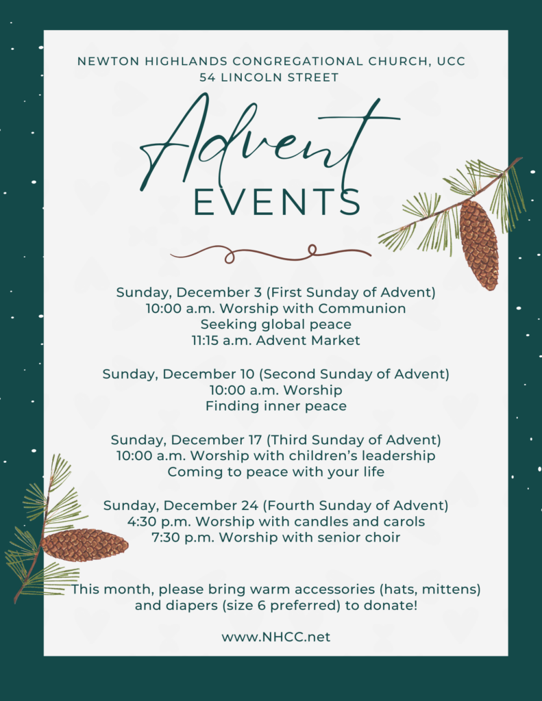 Observe the Advent season at NHCC - NHCC